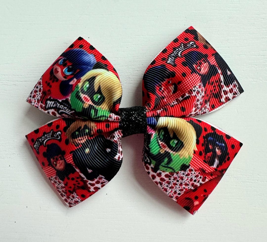 Miraculous Ladybug Hair Bow - Etsy