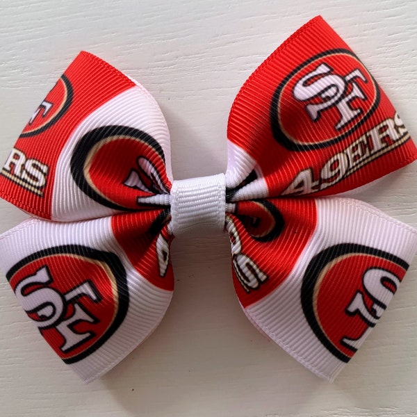 49ers Hair Bow - Etsy