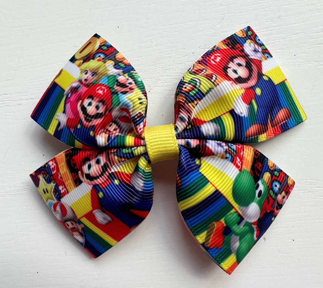 Super Mario Brothers Hair Bow - Etsy