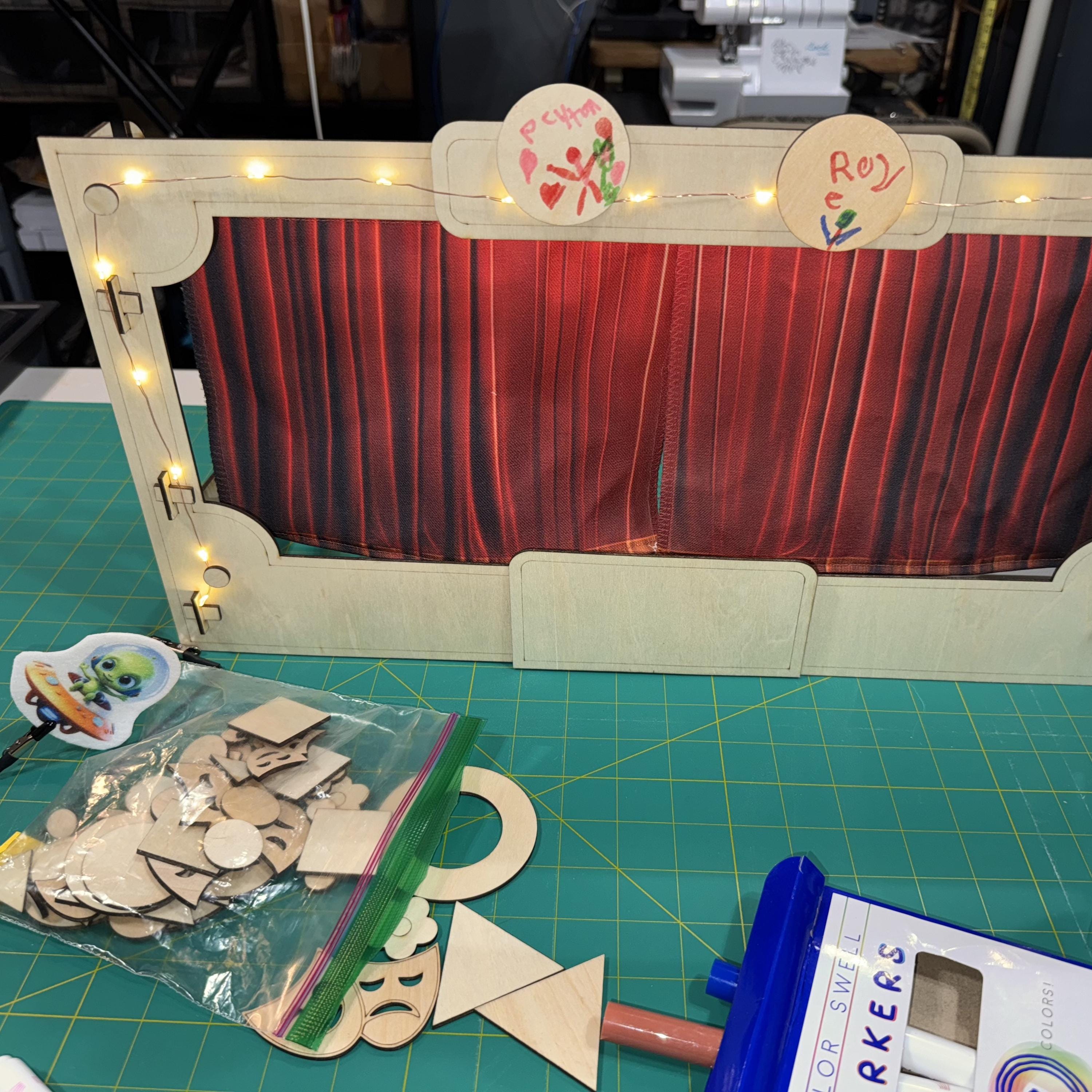 DIY Stick Puppet Theater Kit for Creative Kids & Families – Build ...