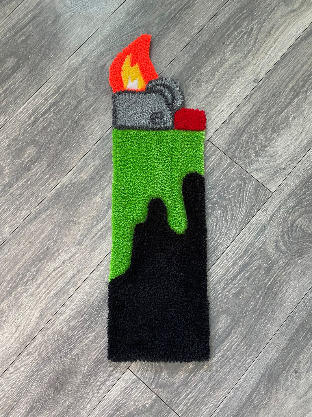 Custom Handmade Green Slime Lighter Rug - Etsy