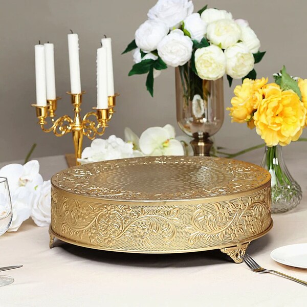 Gold Cake Stand - Etsy
