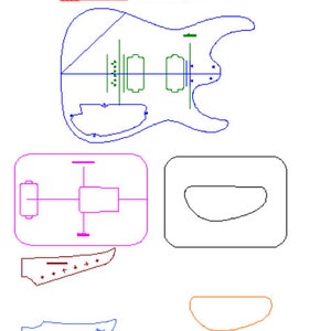 Super Strat Template - Etsy