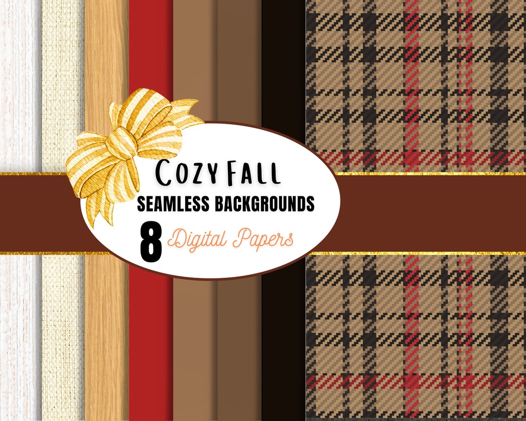 Fall Digital Paper Autumn Digital Paper Scrapbook Paper - Etsy