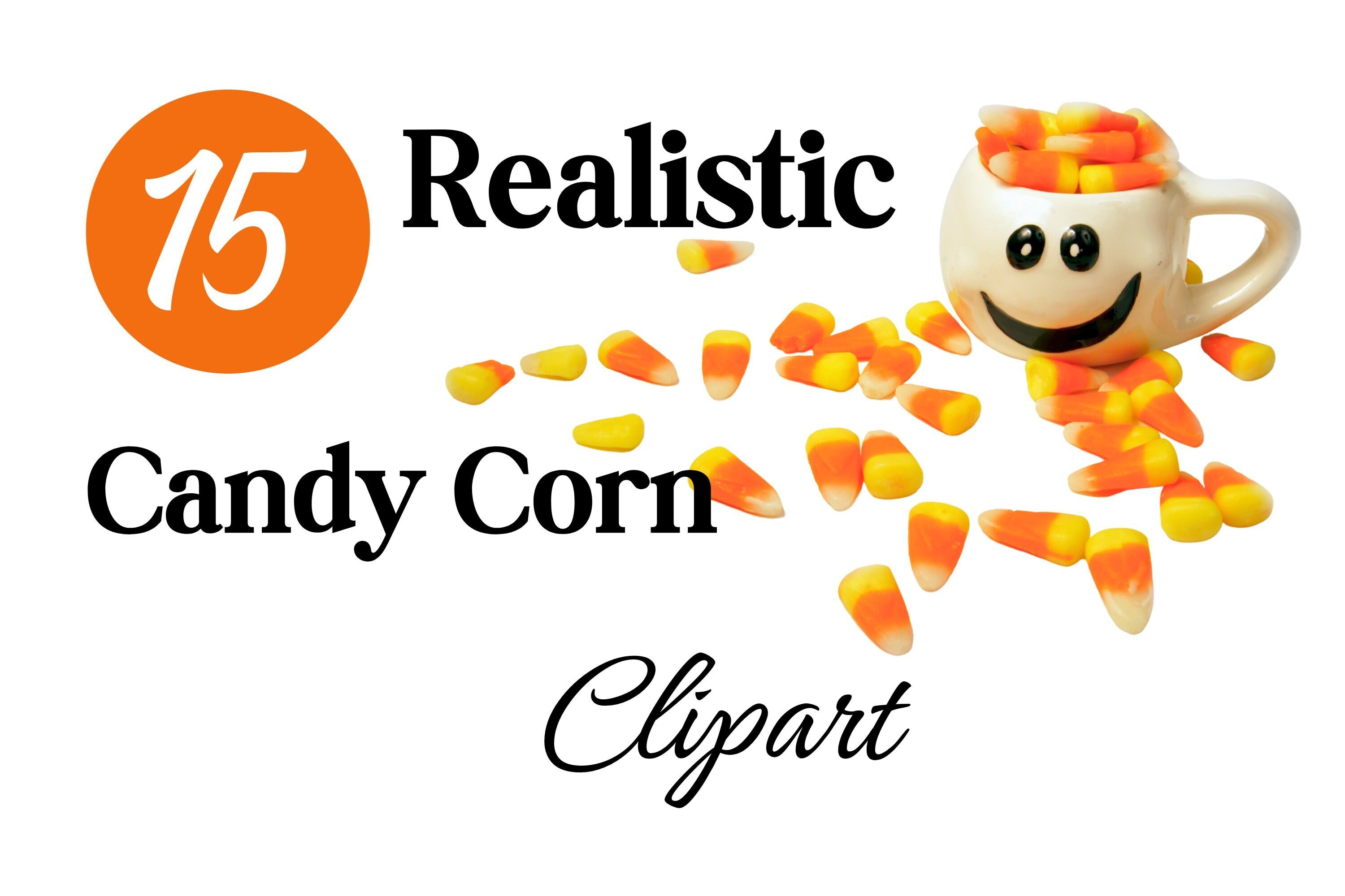 Realistic Candy Corn Clipart Halloween Svg Vintage Halloween Clipart ...