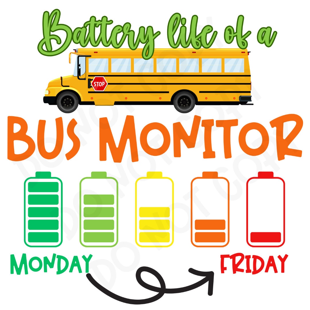 Battery Life of a Bus Monitor PNG - Etsy