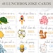 Lunchbox Jokes Printable, Lunch Box Notes, Jokes for Kids, Lunchbox ...