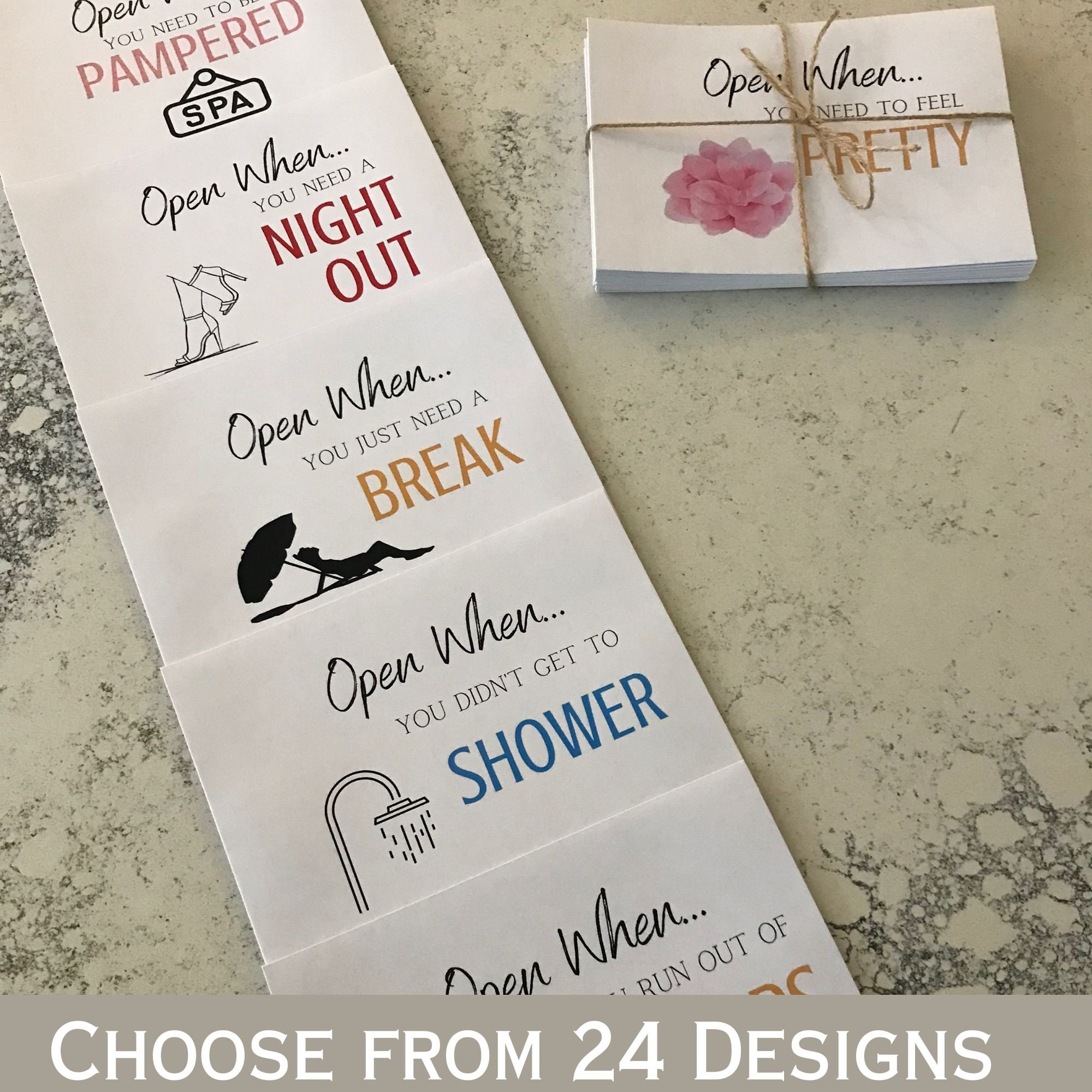 Open When Envelopes for New Moms, New Mom Care Package, Baby Shower ...