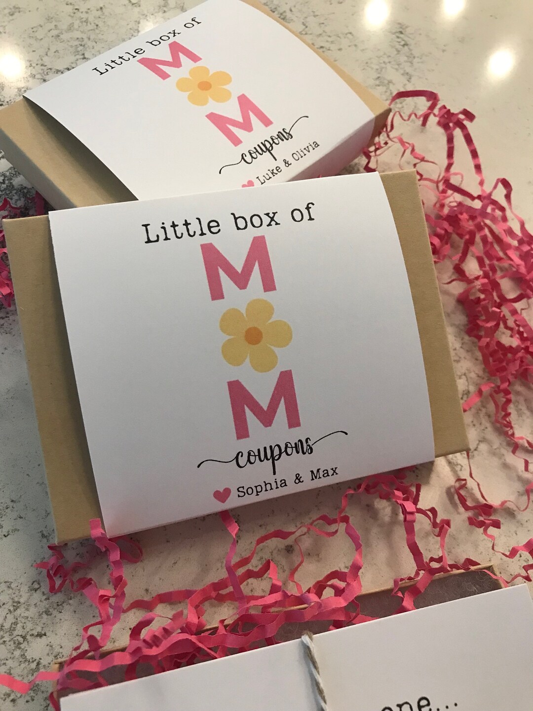 Mom Coupon Box, Mother's Day Gift, Birthday Gift for Mom, Gift From ...