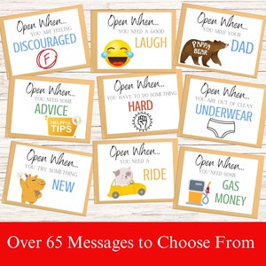 Open When Envelopes for College Students, Open When Letters, College ...