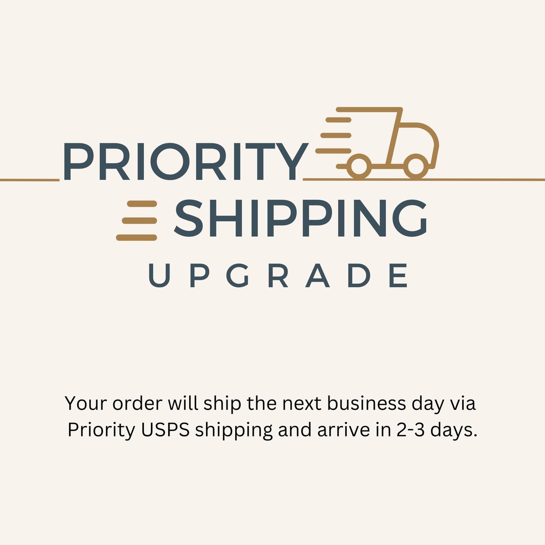 Priority Shipping Upgrade - Etsy