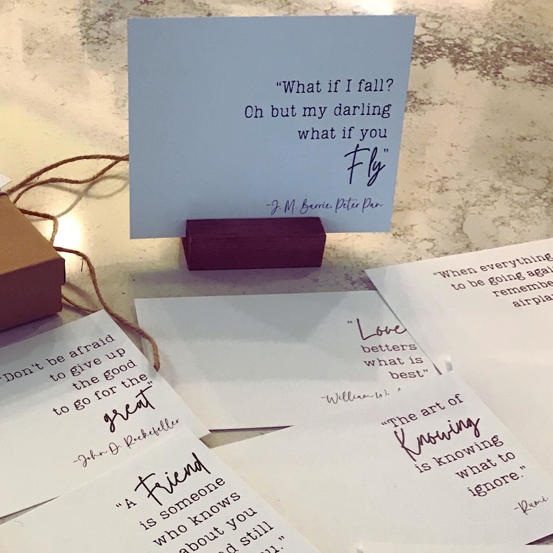 Variety Set of Inspirational Quote Cards, Assorted Motivational Quote ...