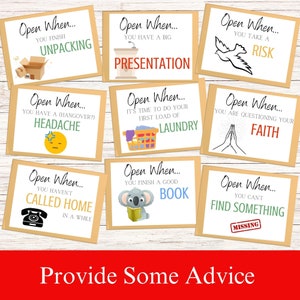 Open When Envelopes for College Students, Open When Letters, College ...