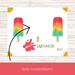 Hello Summer Popsicle Handprint Art Summer Kids Activity Summer Print ...