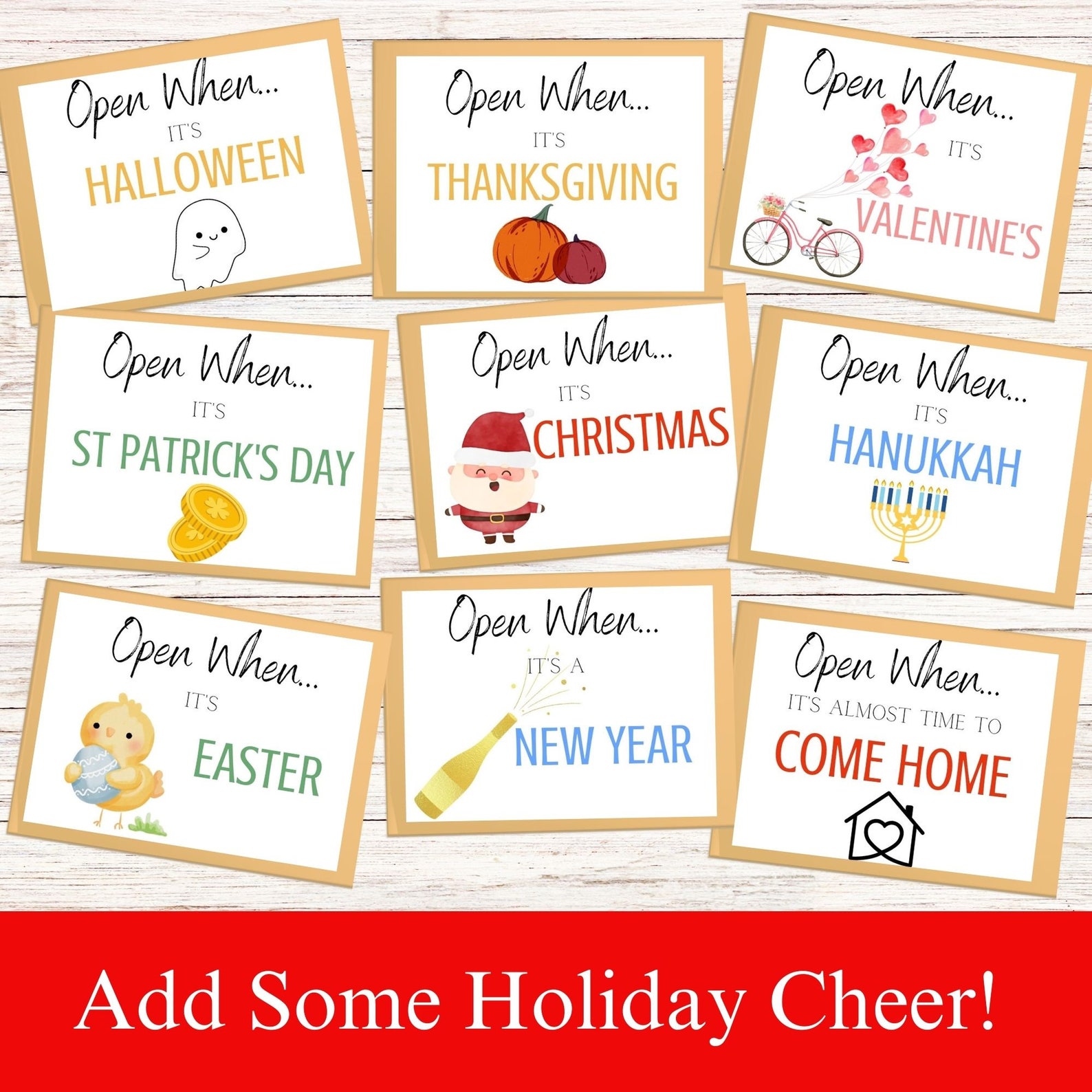 Open When Envelopes for College Students, Open When Letters College ...