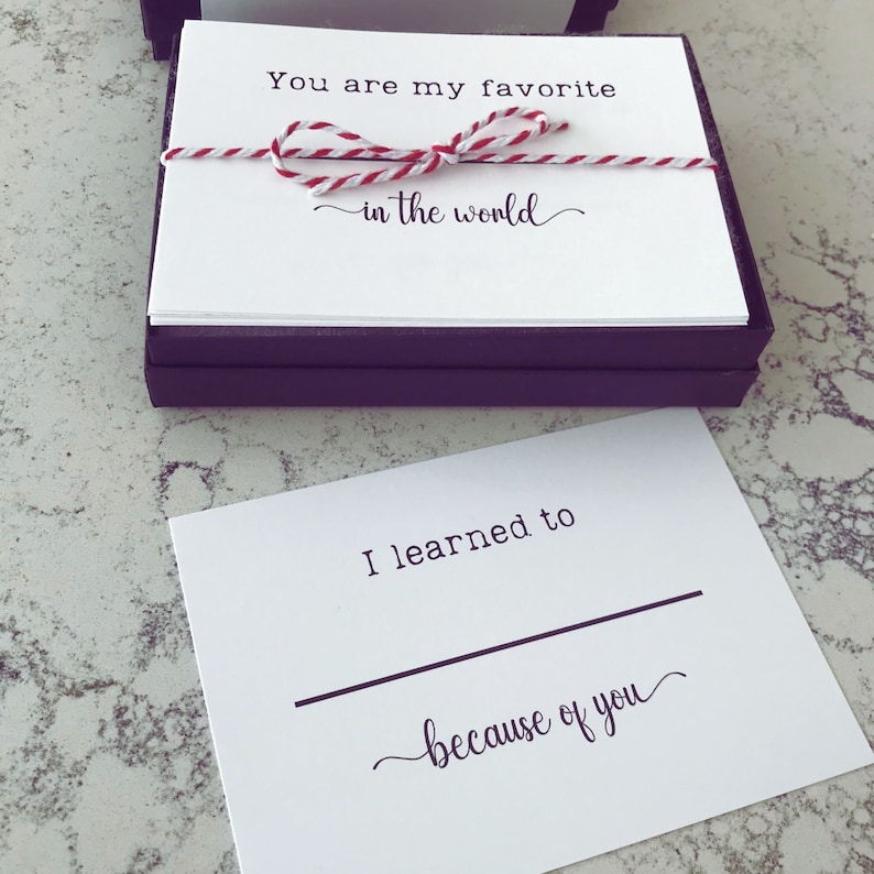 What I Love About You Box Set, Personalized Gift for Best Friend ...