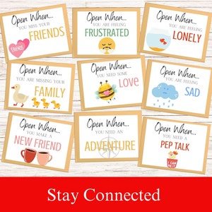 Open When Envelopes for College Students, Open When Letters College ...