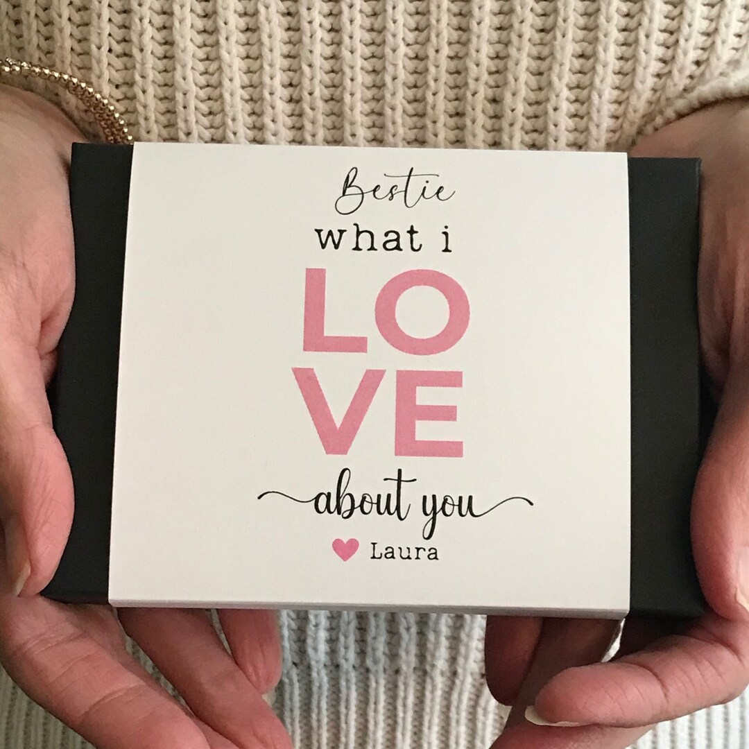 What I Love About You Box Set, Personalized Gift for Best Friend ...