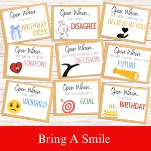 Open When Envelopes for College Students, Open When Letters, College ...