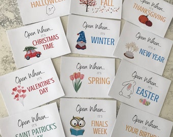 Open When Envelopes for College Students, Open When Letters College ...