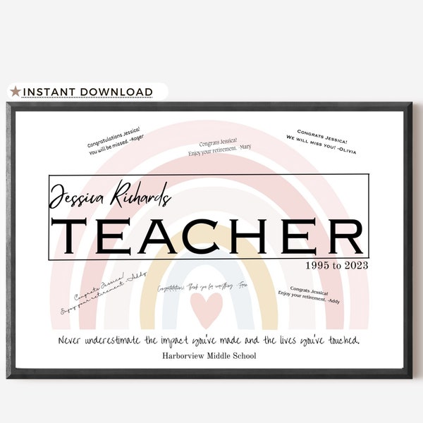 Retirement Frame to Sign - Etsy