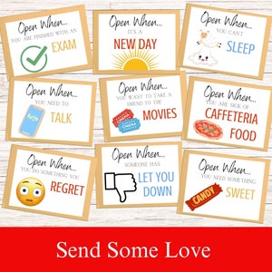 Open When Envelopes for College Students, Open When Letters, College ...