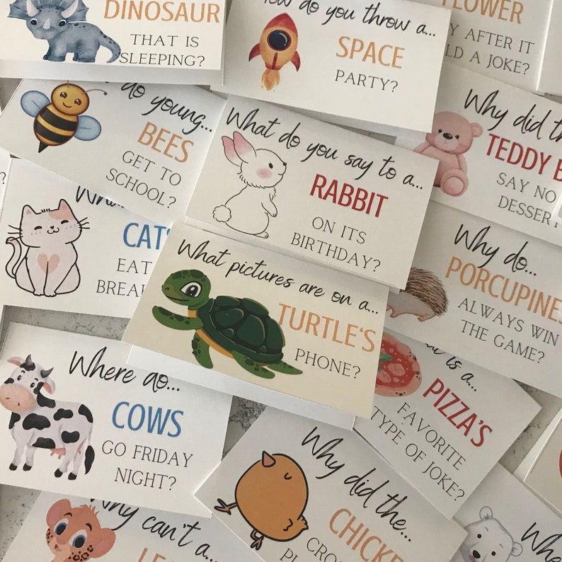 Lunchbox Jokes Printable Lunch Box Notes Jokes for Kids - Etsy