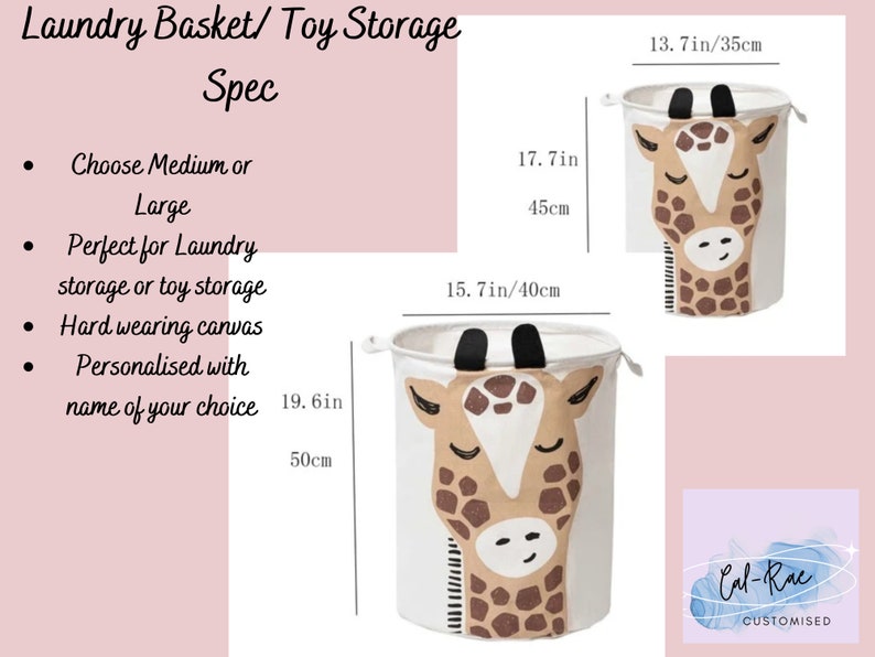 Giraffe Safari Jungle Nursery Laundry Basket/ Toy Storage Kids - Etsy