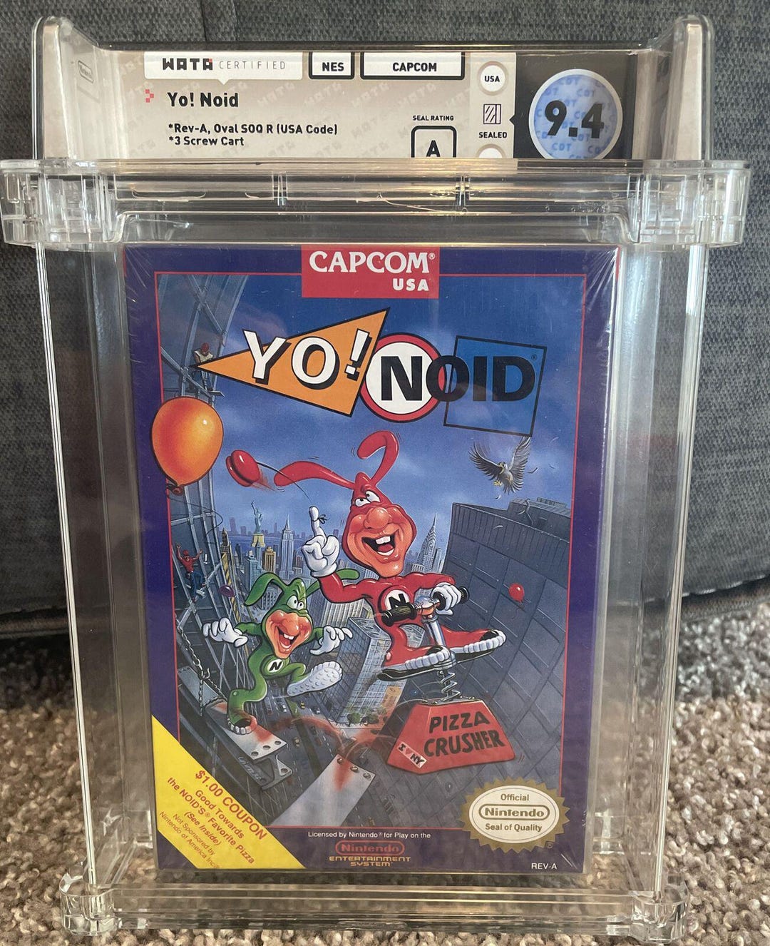 Nintendo Yo! Noid Factory Sealed NES Capcom 1990 Graded 9.4 Rare HTF - Etsy