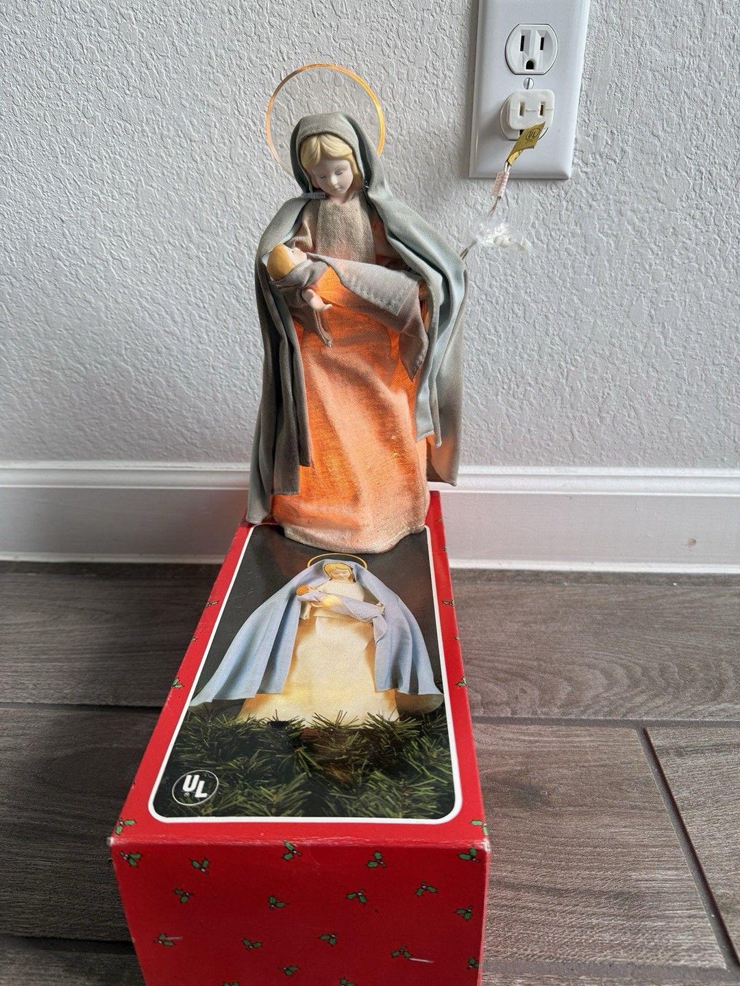 VTG Mary Holding Jesus Tree Topper House of Lloyd Boxed 9 Rare HTF ...
