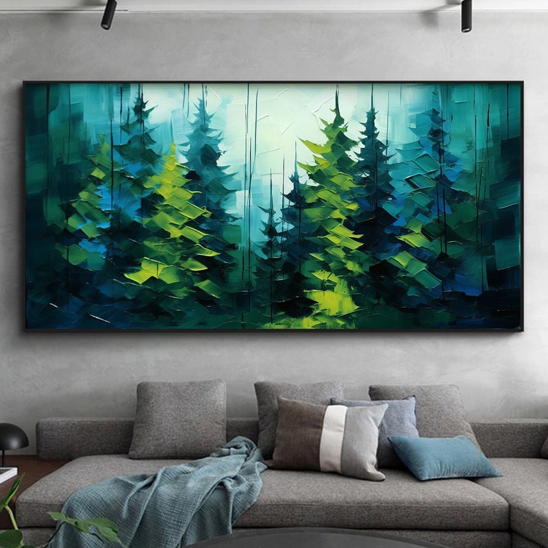 Abstract Forest Art - Etsy