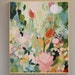 Large Original Green Flowers Oil Painting on Canvas, Abstract Modern ...