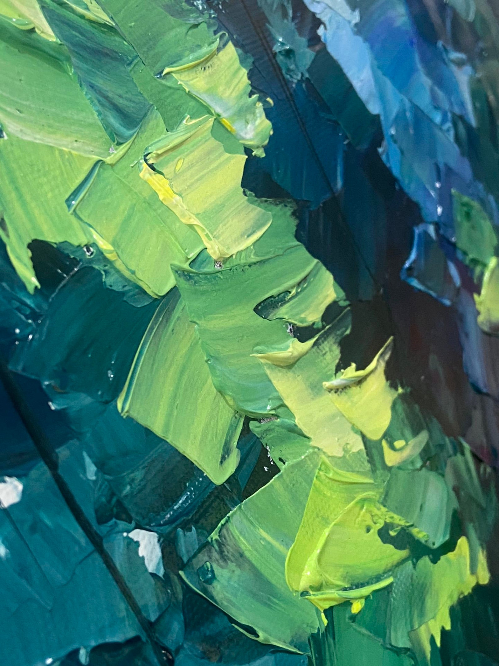 Abstract Forest Oil Painting on Canvas, Large Wall Art, Custom Painting ...