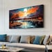 Abstract River Landscape Oil Painting on Canvas Large Wall - Etsy