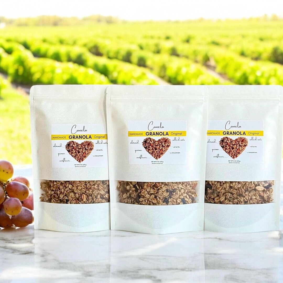 3 Bags of Original Granola, Handmade, Healthy, Vegan, Organic, No ...