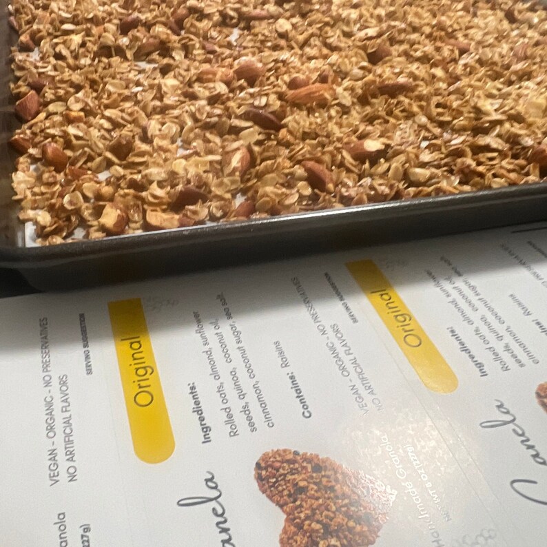 3 Bags of Granola, Handmade, Healthy, Vegan, Organic, Flavors: 2 ...