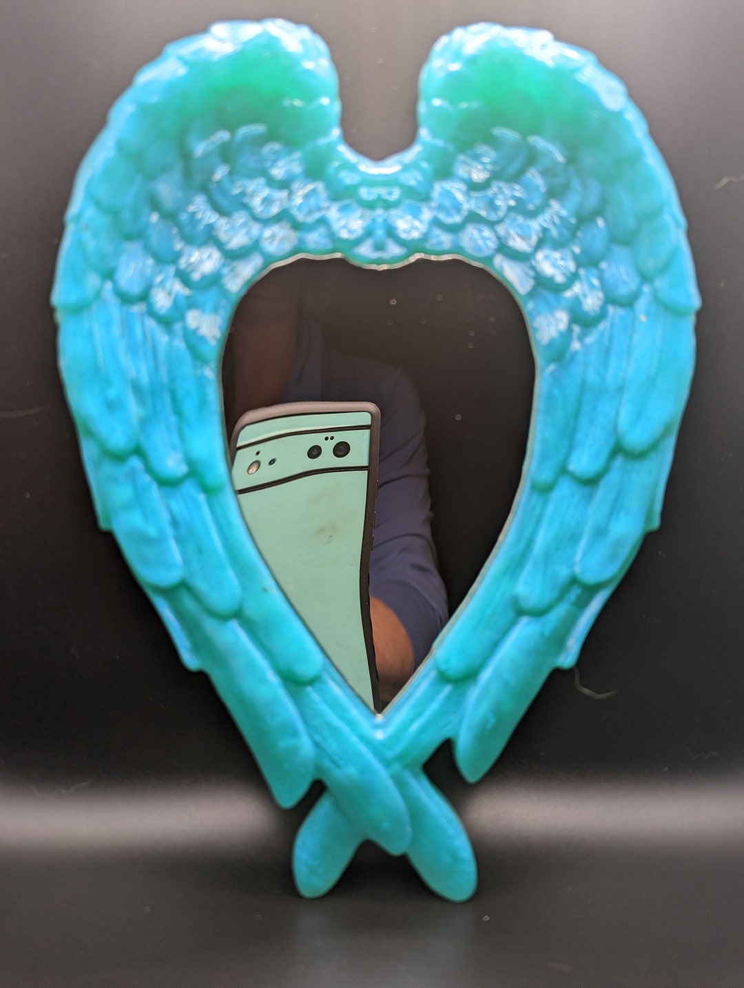 Resin Angel Wings W/mirror - Etsy