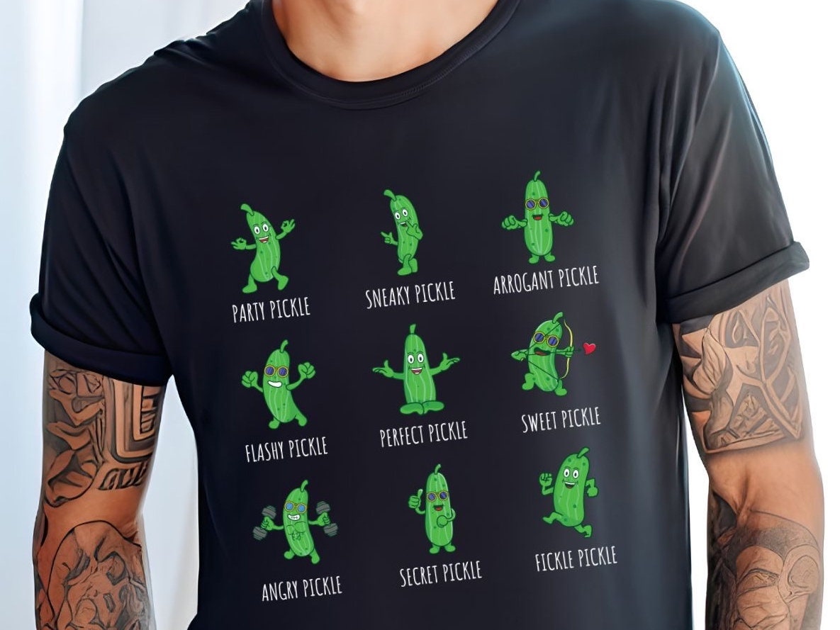 Pickle Shirt Funny Man Gift Men or Women Tshirt for Pickle Lover Gift ...