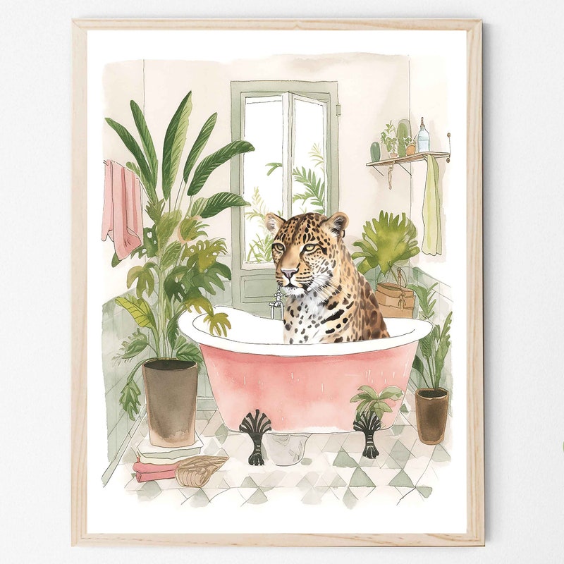 Leopard Bathroom - Etsy