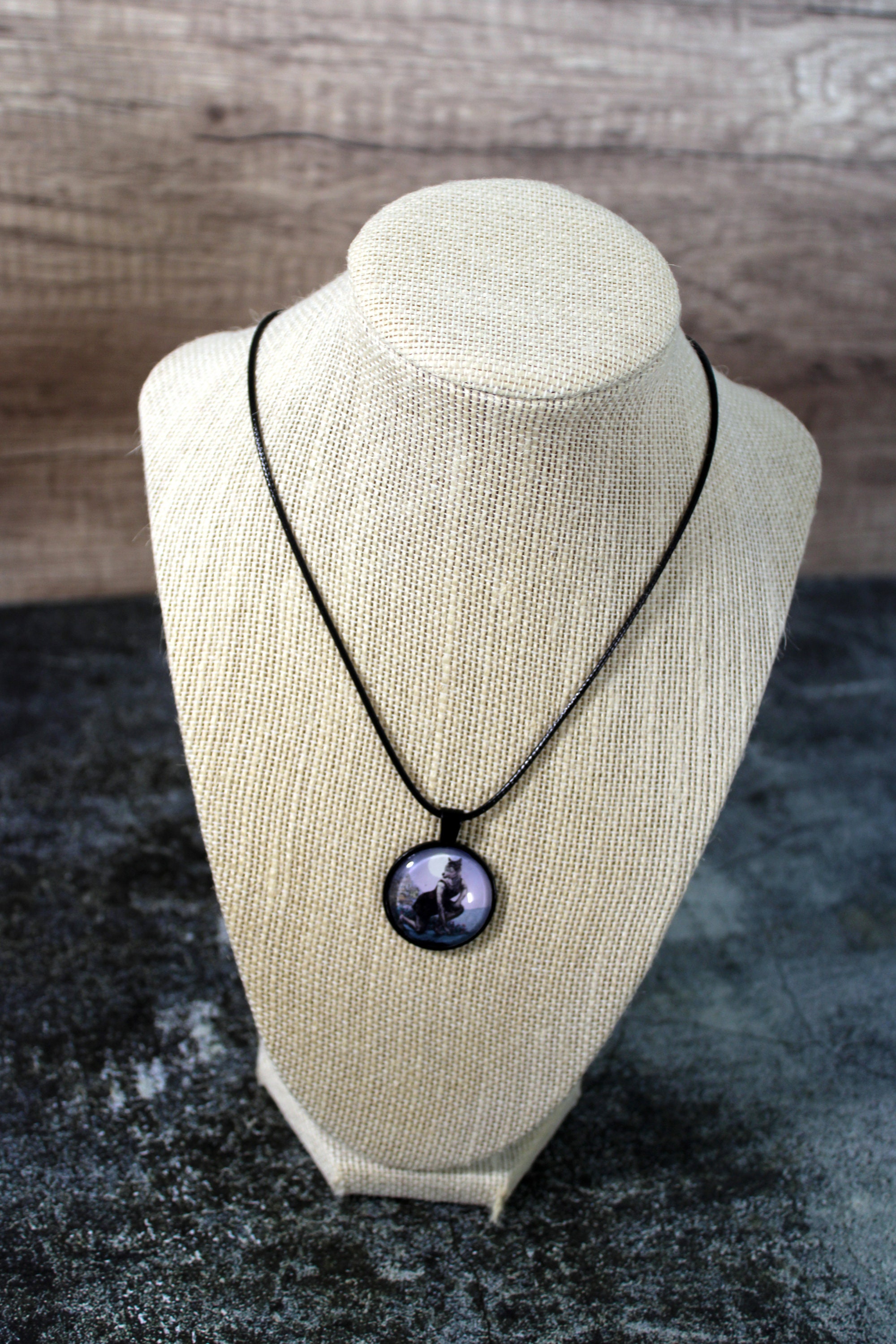 Werewolf Pendant Werewolf Girl in Summer Dress Artwork Picture Pendant ...