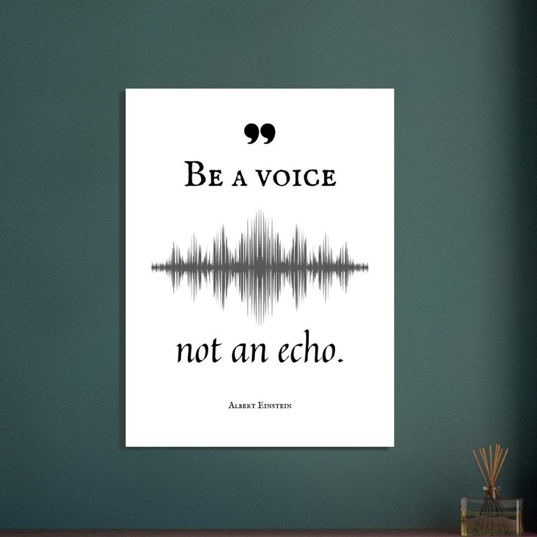 Be A Voice Inspirational Quote Wall Art | Motivational, Inspirational ...