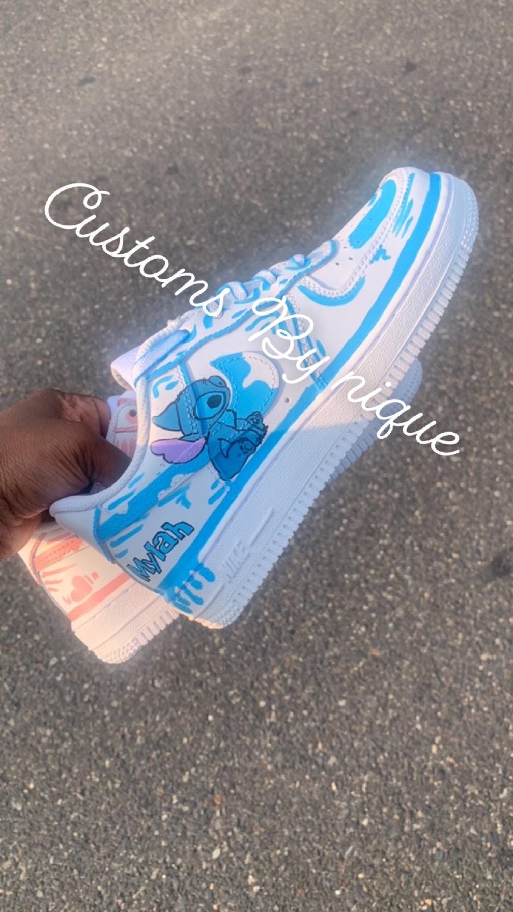 Customs AF1 “lilo and Angel Inspired” - Etsy