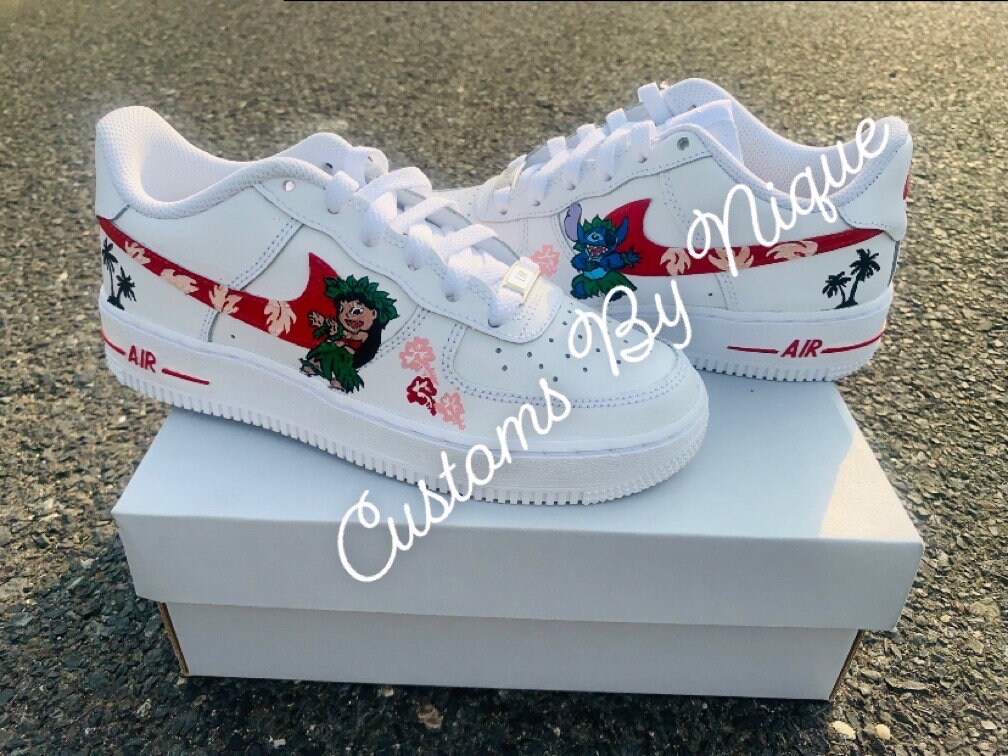 Customs AF1 lilo and Stitch Inspired - Etsy