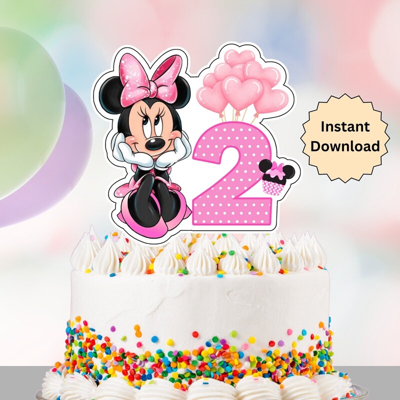Minnie Cake Topper - Etsy