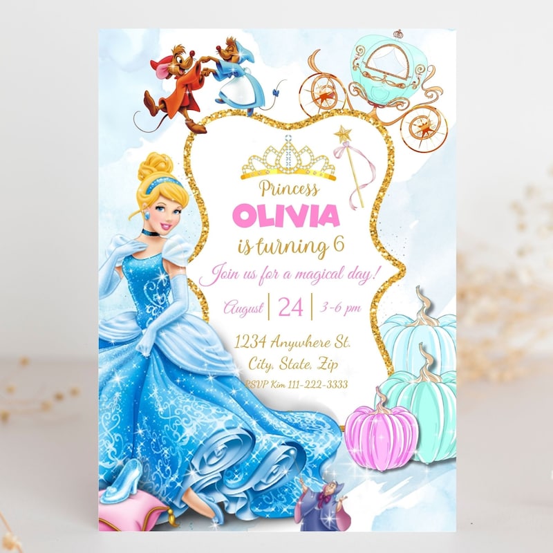 Cinderella Invitation - Etsy