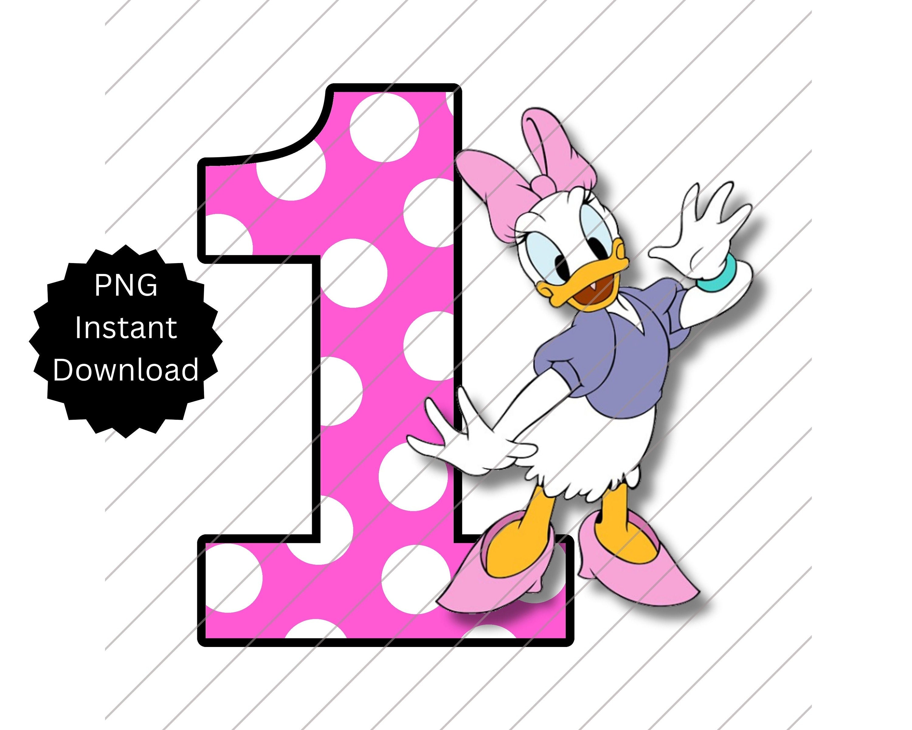 Daisy Duck Png 1st Birthday PNG Daisy Birthday Graphic - Etsy