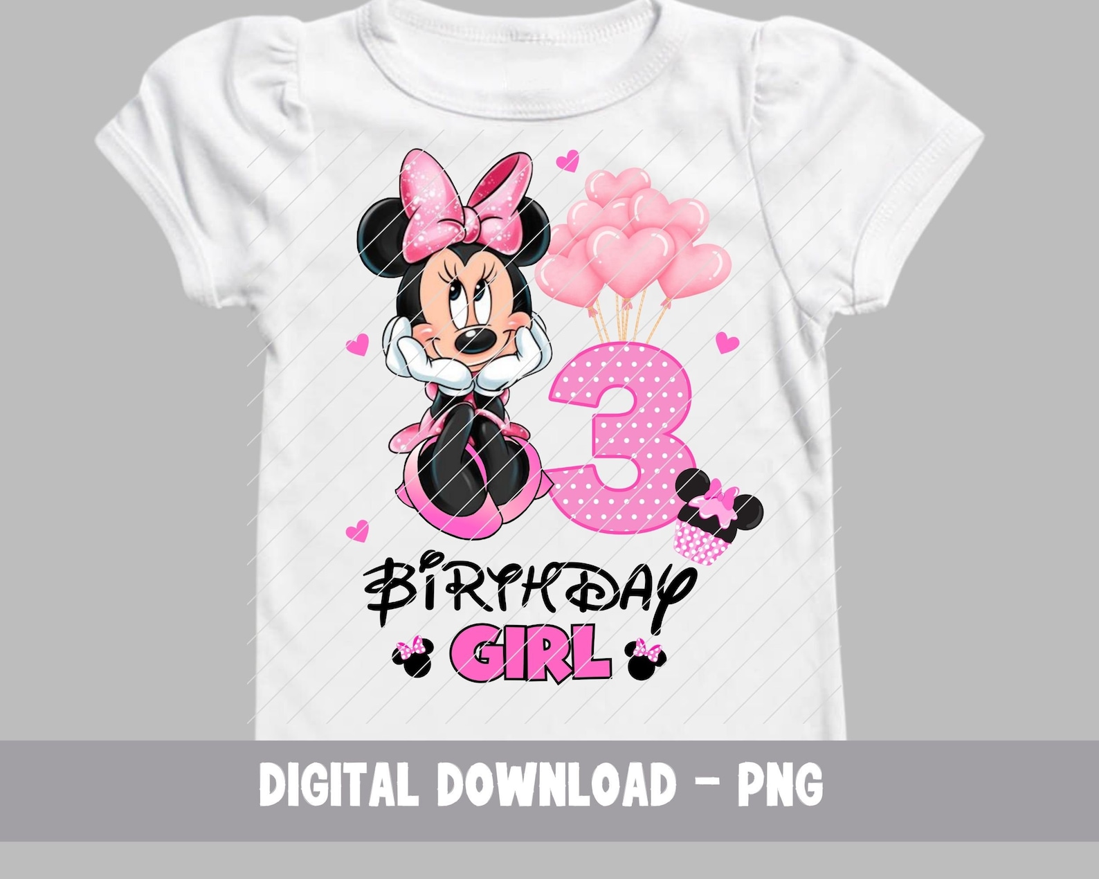 3rd Birthday Minnie Mouse Png 3 Birthday PNG Minnie Birthday - Etsy