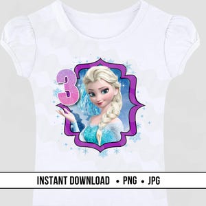 Frozen 3rd Birthday PNG, Magic Kingdom Princess 3rd, Happy Birthday 3 ...