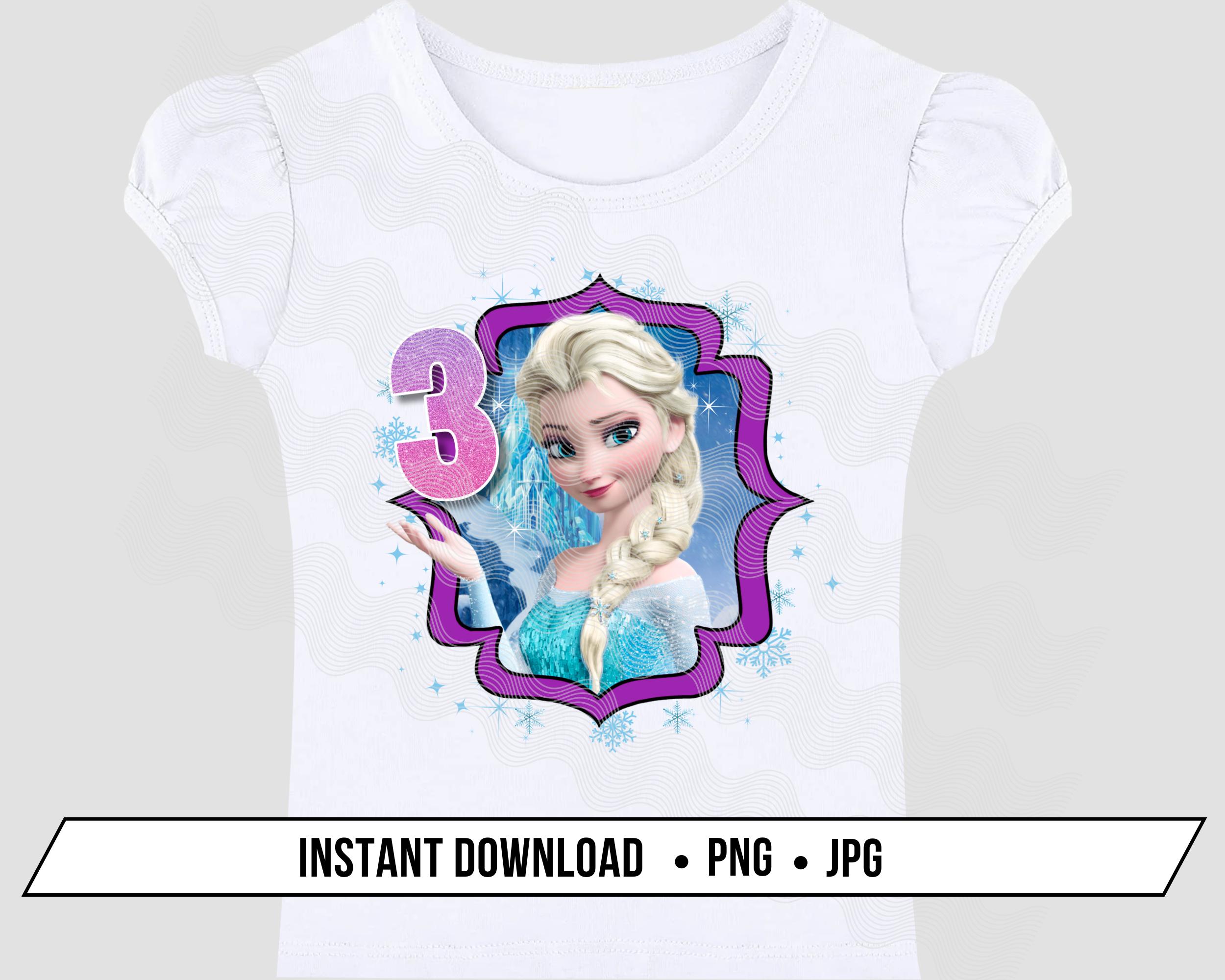 Frozen 3rd Birthday PNG, Magic Kingdom Princess 3rd, Happy Birthday 3 ...