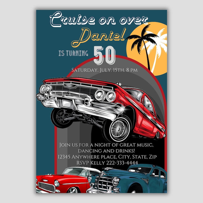 Car Theme 40th Birthday - Etsy